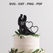 Cake Topper Wedding DXF PNG SVG Pdf - Etsy