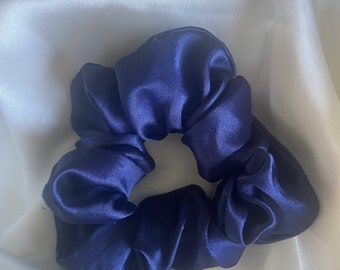 Dusty Blue Set of Satin Scrunchies for Bridesmaid Super Soft Hair Tie ...