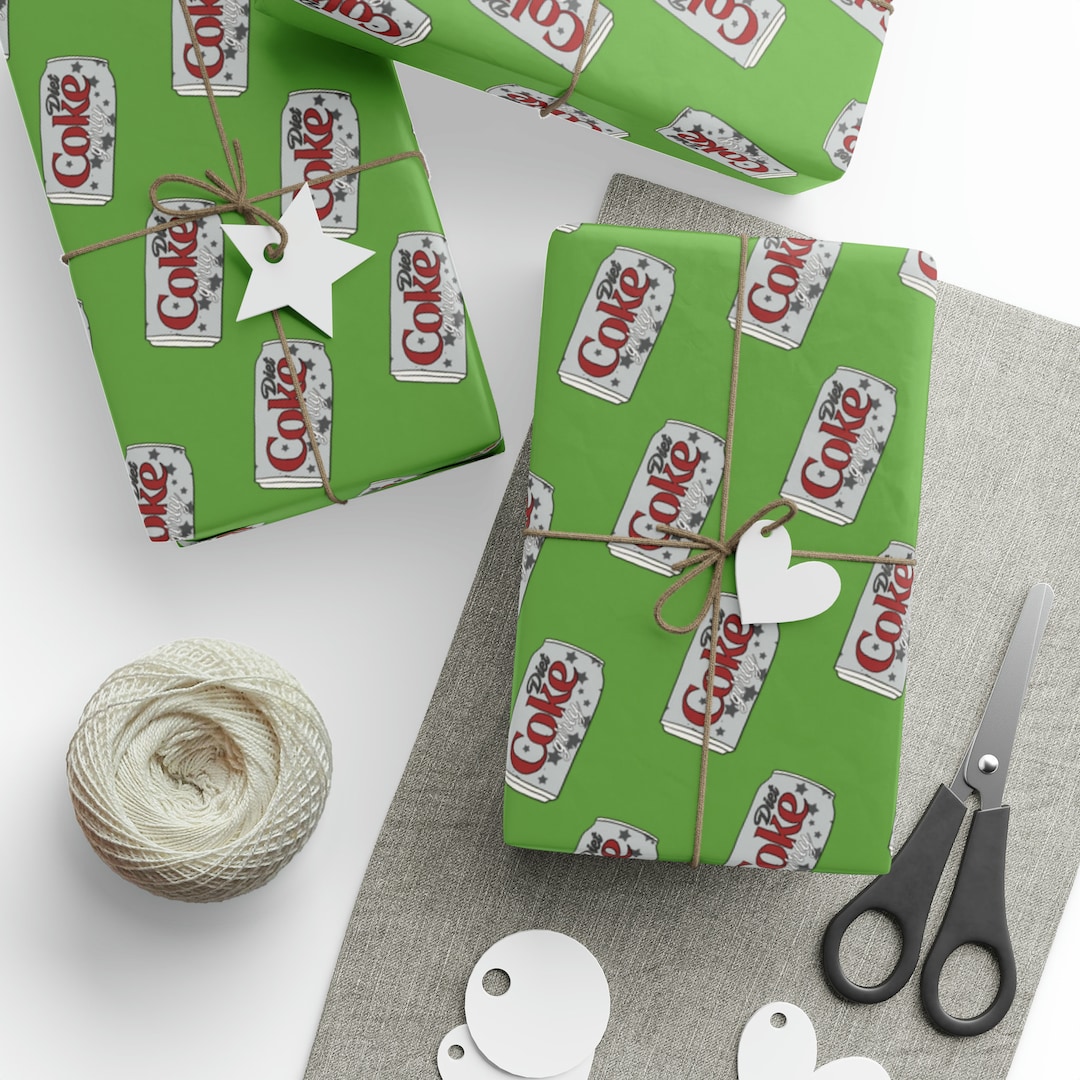 Diet Coke Wrapping Paper, Coca-cola Gift Wrap, Coke Lover Gift ...