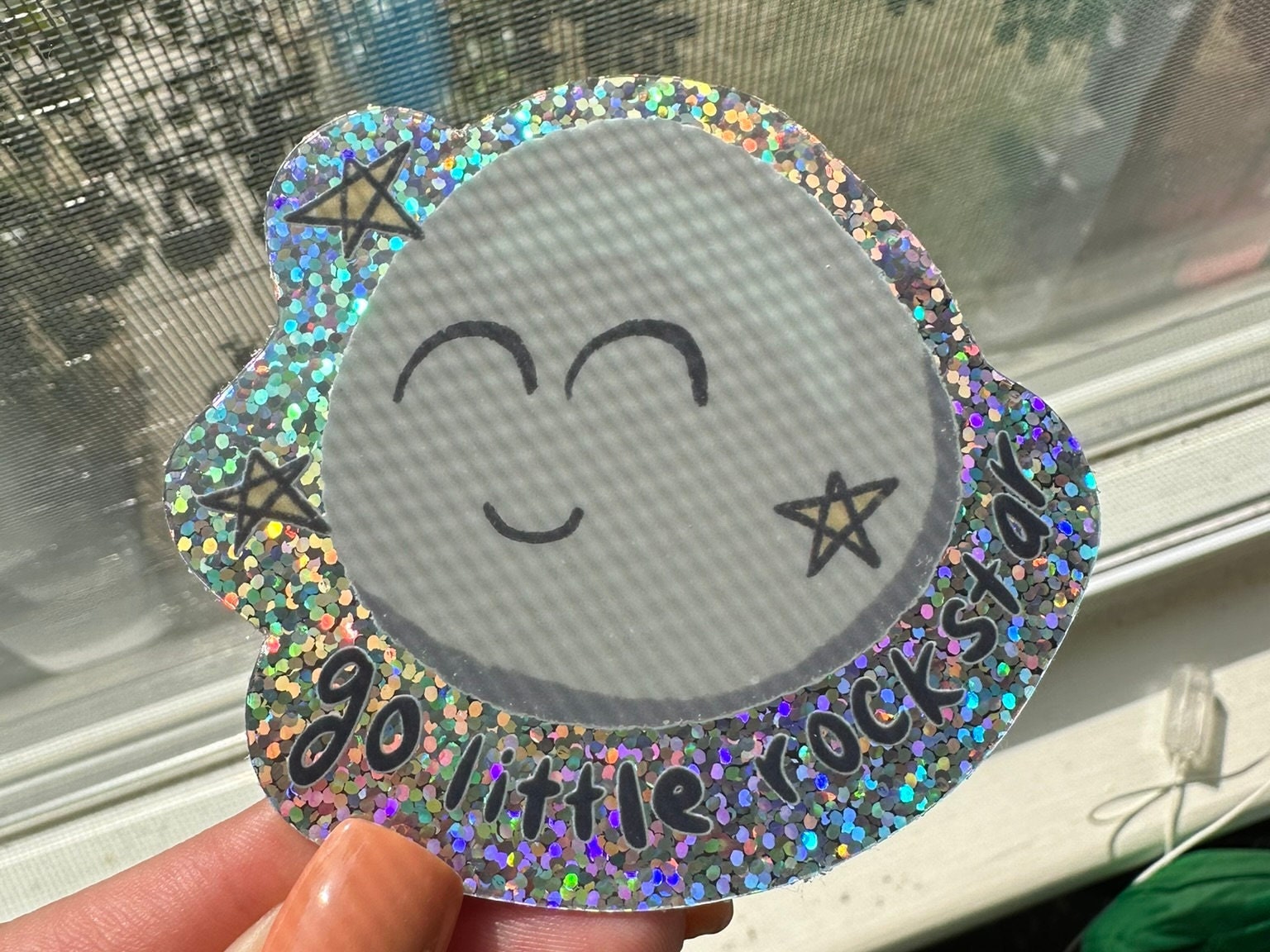 Go Little Rockstar Sticker Glitter Music Lover Gift Musician - Etsy