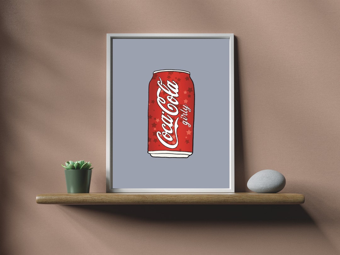 Coca Cola Girly Lavender Art Print 10x12, Digital Download, Coke Soda ...