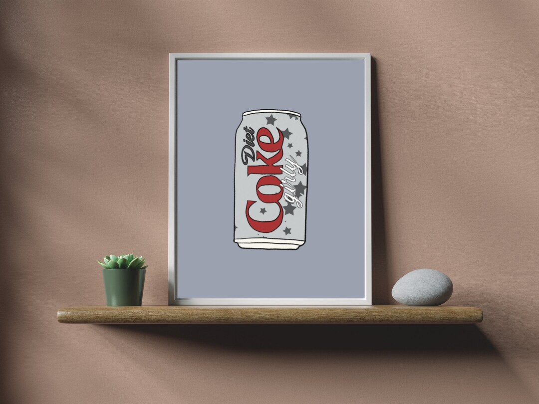 Diet Coke Digital Art Download Lavender, Girly Wall Decor, 10x12 ...