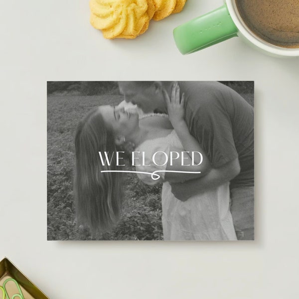 We Eloped Invitation - Etsy