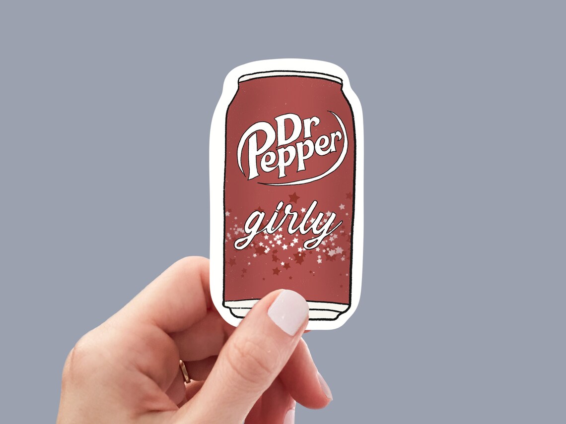 Dr. Pepper Girly Dr. Pepper Sticker Dr. Pepper Lover I Love - Etsy