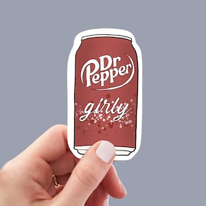 Dr. Pepper Girly, Dr. Pepper Sticker, Dr. Pepper Lover, I Love Dr. Pepper, Soda Lover - Etsy