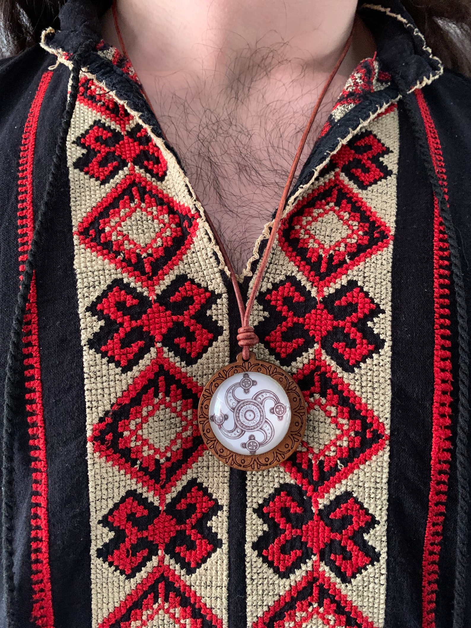 Dacian Symbol Ritual Necklace Pagan Necklace Eastern European | Etsy