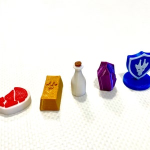 Wyrmspan Deluxe Token Set - Meat, Gold, Milk, Crystal, Coins, Dragon ...