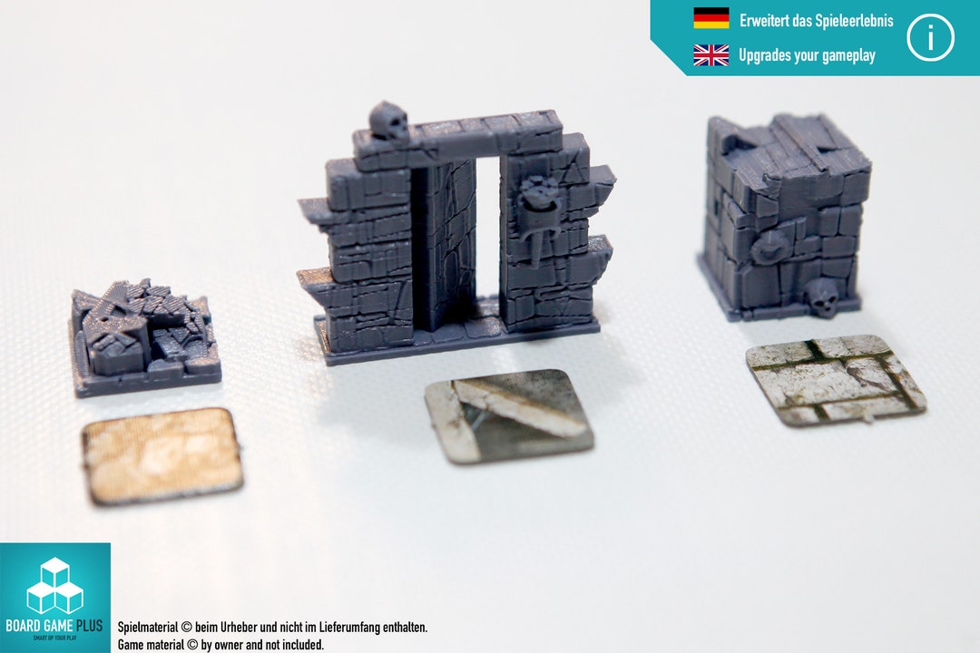 Heroquest Miniatures Staircase, Spiral Staircase, Secret Door, Blocked ...