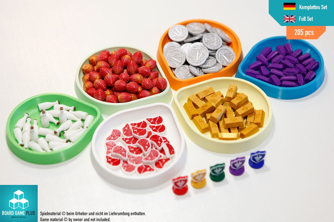 Wyrmspan Deluxe Token Set - Meat, Gold, Milk, Crystal, Coins, Dragon ...