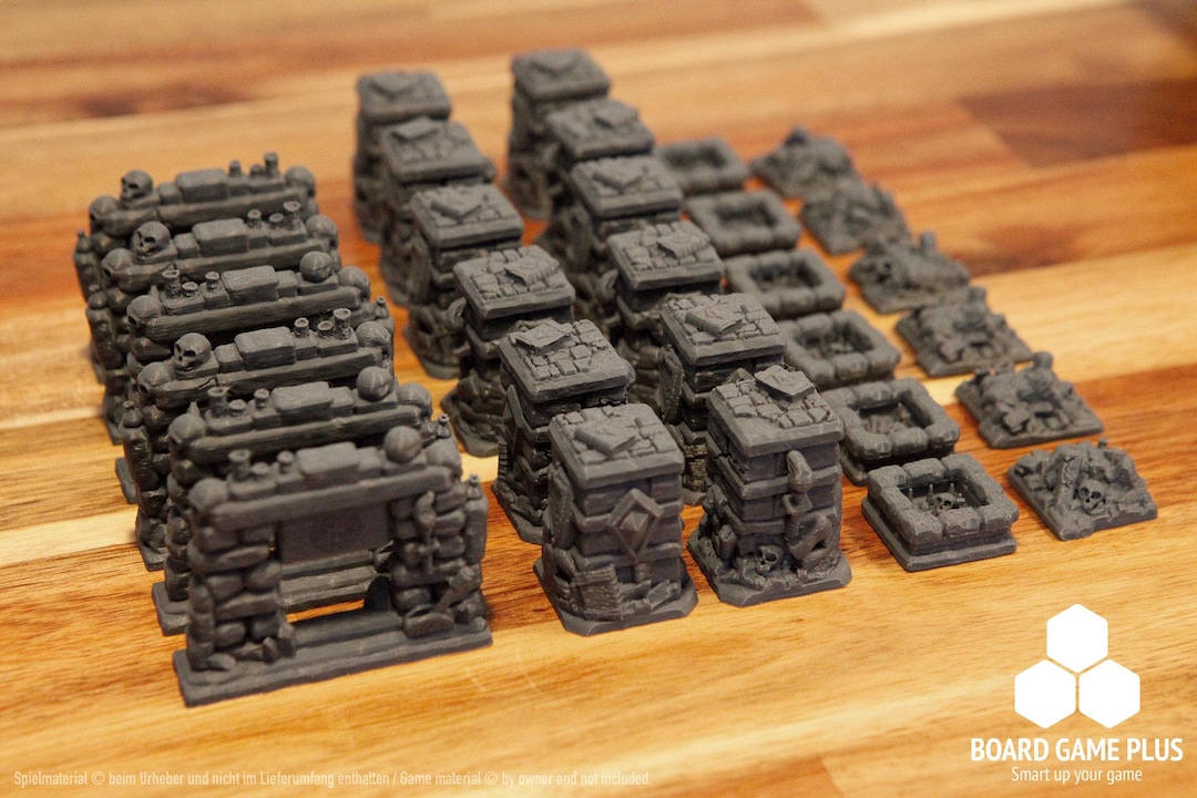 Heroquest First Light Miniatures - Doors, Secret Doors, Blocked Square ...