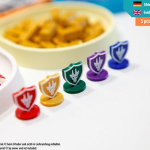 Wyrmspan Deluxe Token Set - Meat, Gold, Milk, Crystal, Coins, Dragon ...