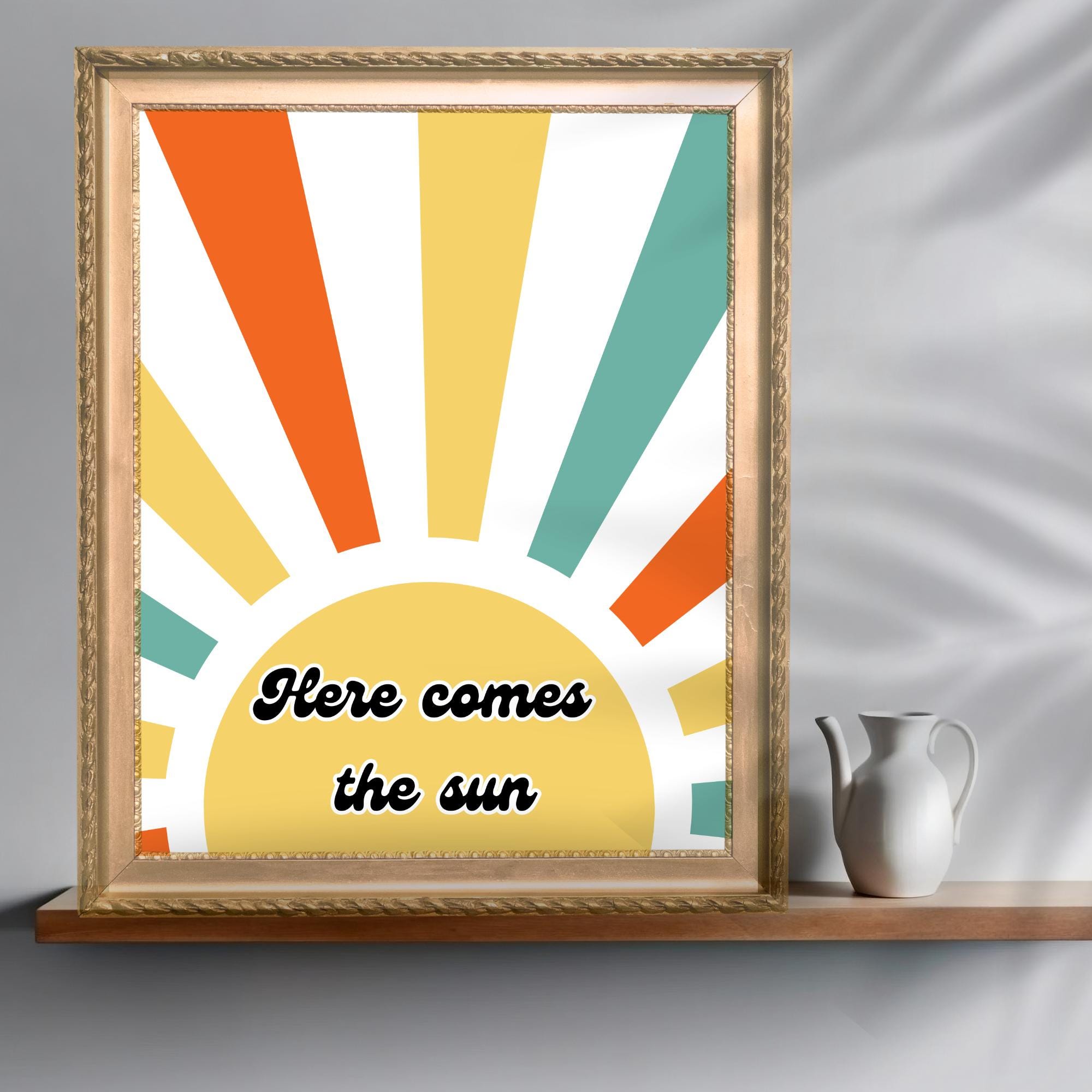 The Beatles Inspired Lyric Art,the Beatles,here Comes the Sun,beatles ...