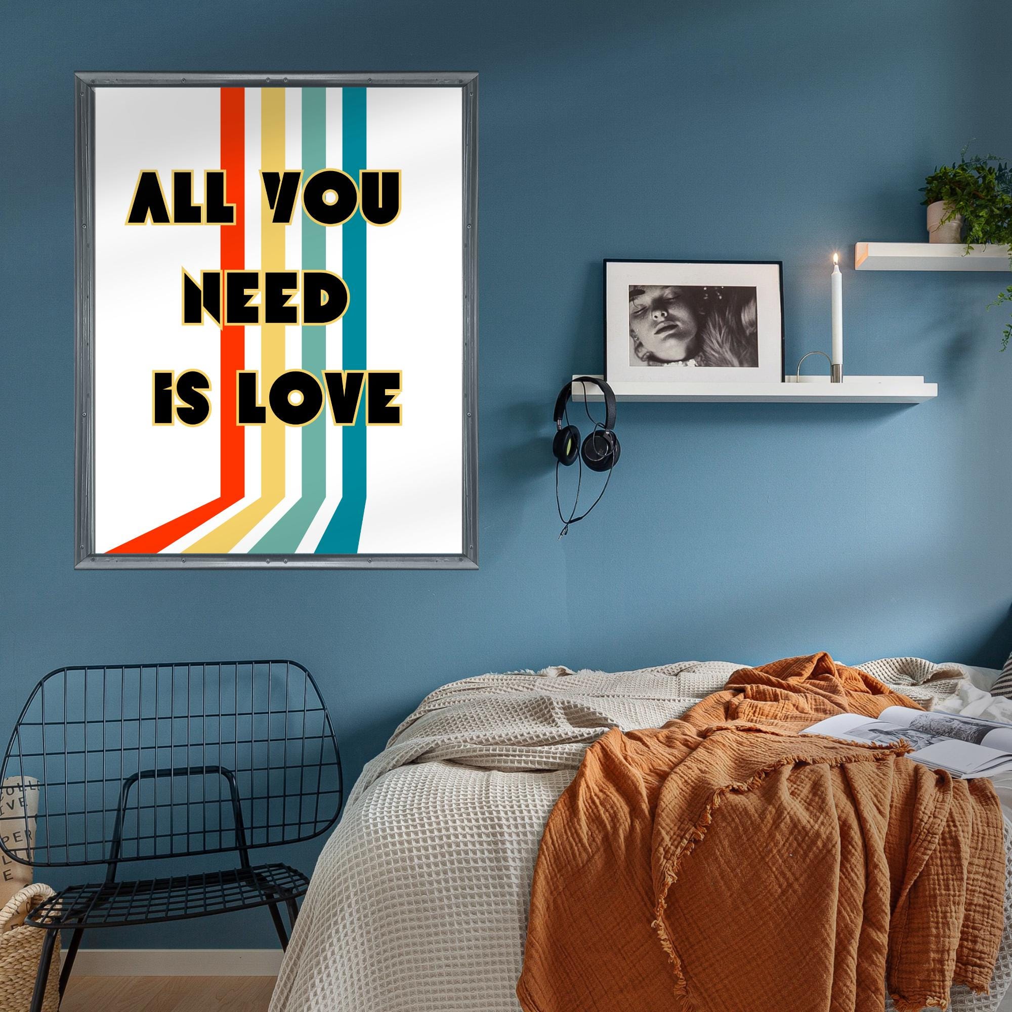 The Beatles Inspired Lyric Art,the Beatles,all You Need is Love,beatles ...