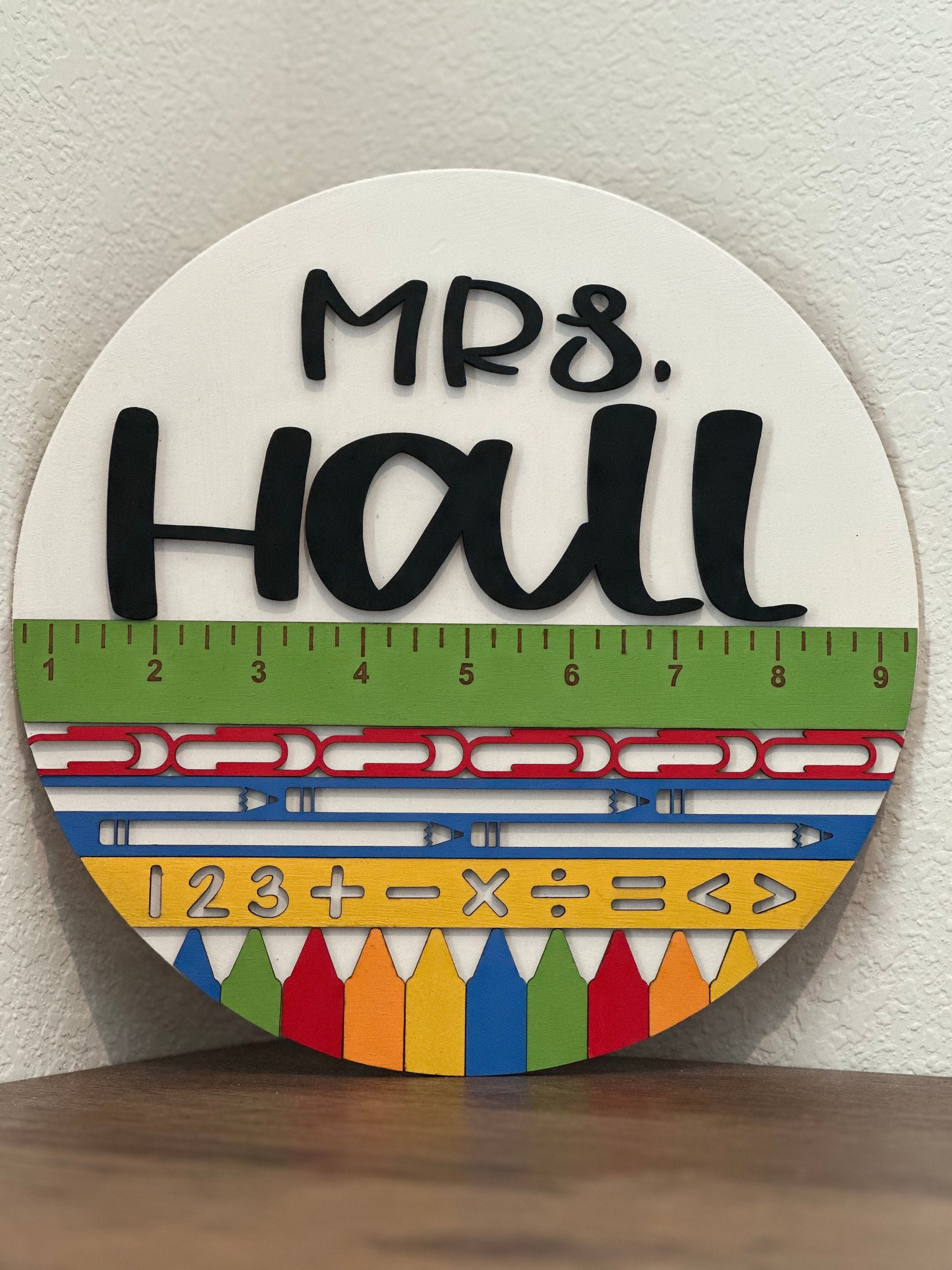 Classroom Sign, Teacher Sign, Classroom Door Hanger, Welcome Sign ...