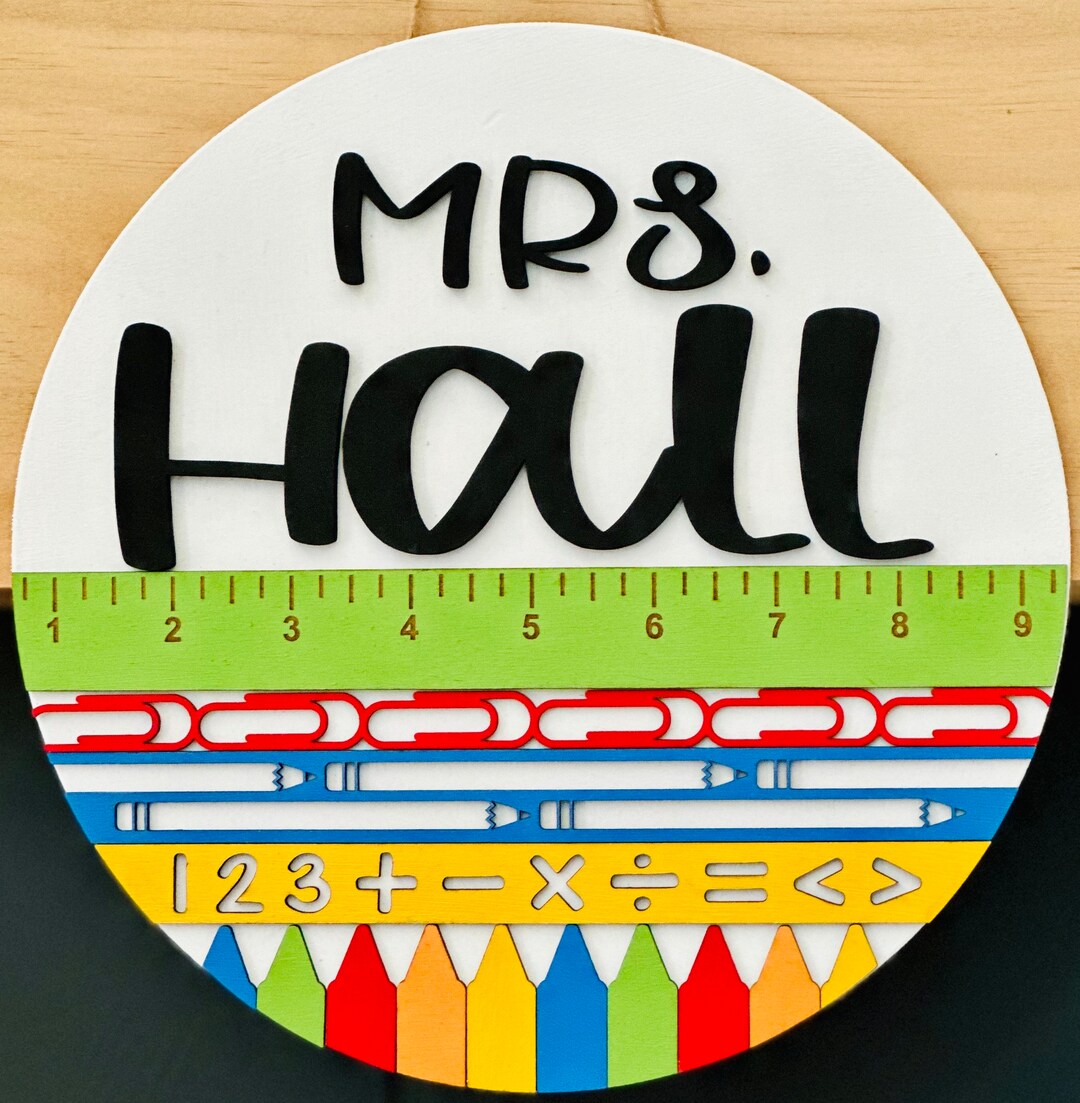 Classroom Sign, Teacher Sign, Classroom Door Hanger, Welcome Sign ...