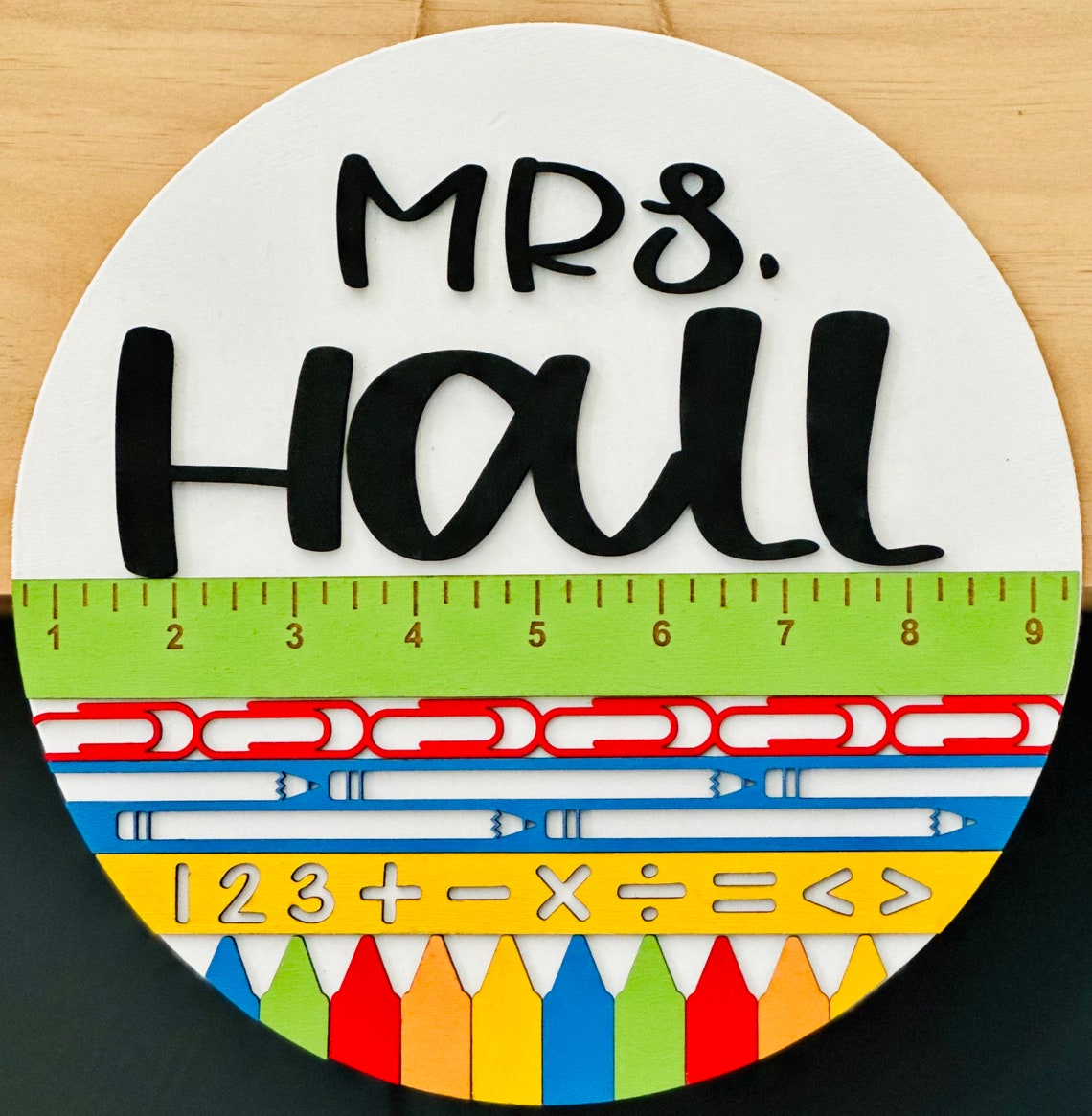 Classroom Sign, Teacher Sign, Classroom Door Hanger, Welcome Sign ...