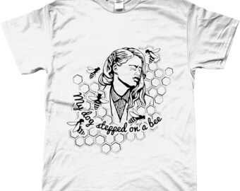 Amber Heard My Dog Stepped on a Bee Meme Unisex Heavy Cotton Tee - Etsy