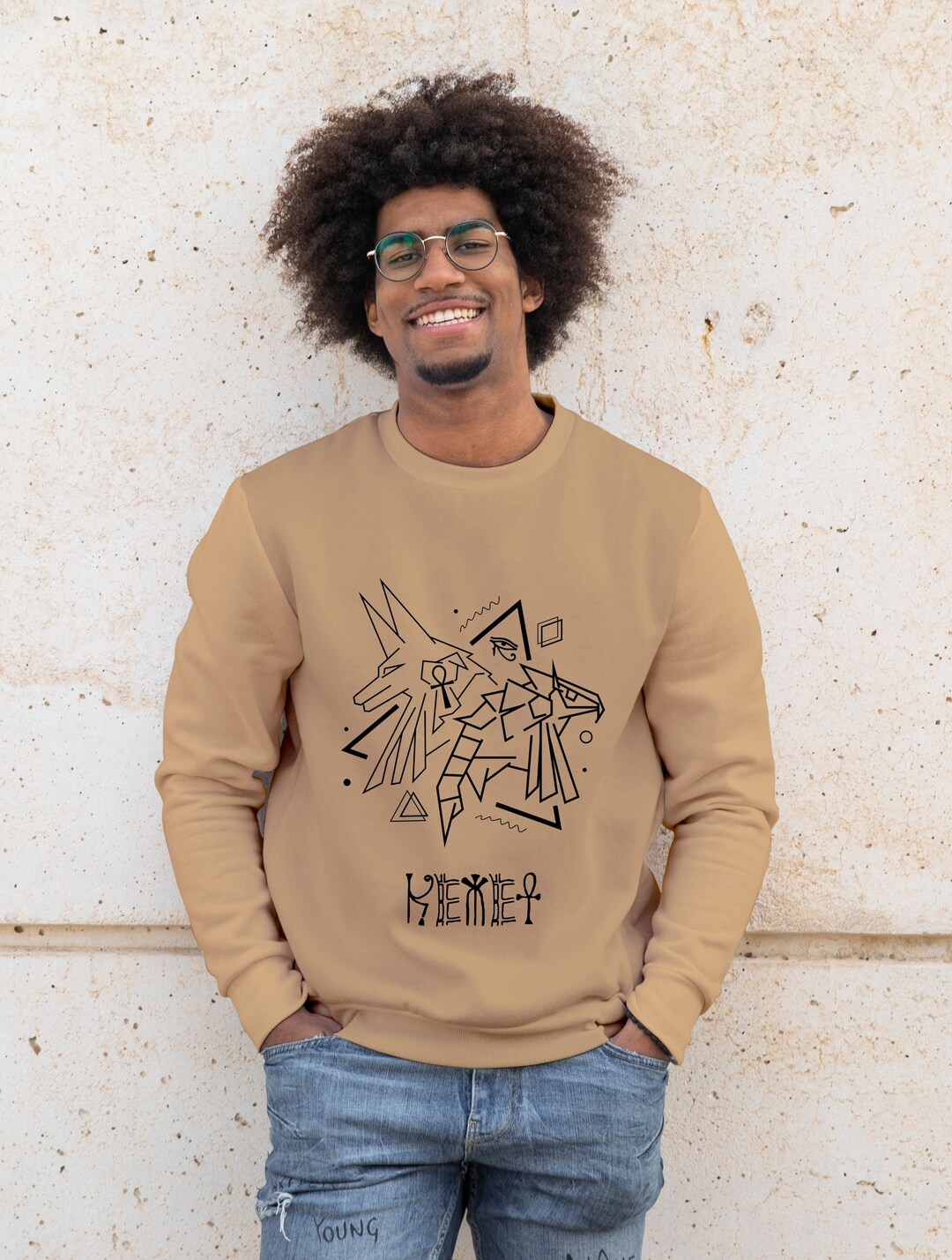 Egyptian Sweatshirt | Ancient Egypt Gods, Horus, Anubis, Ra | Ankh ...