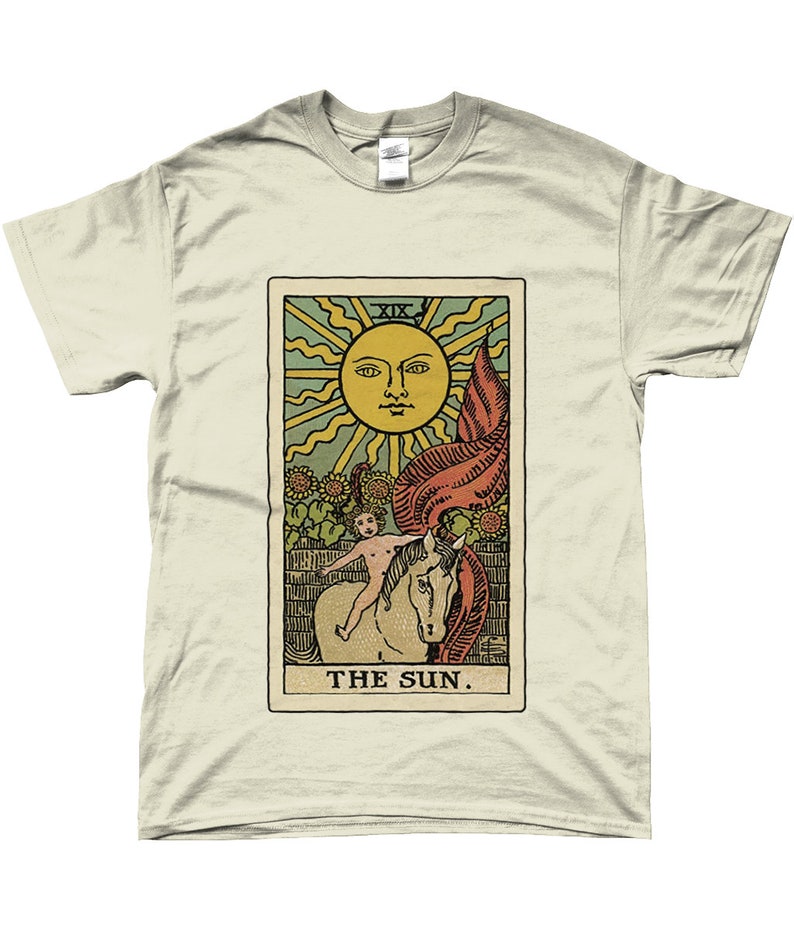 Tarot Karten T-Shirt | The Sun & The Moon Front und Back Tee ...