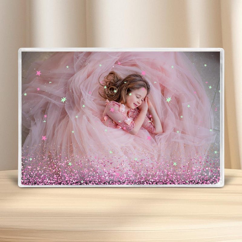 Glitter Photo Block - Etsy