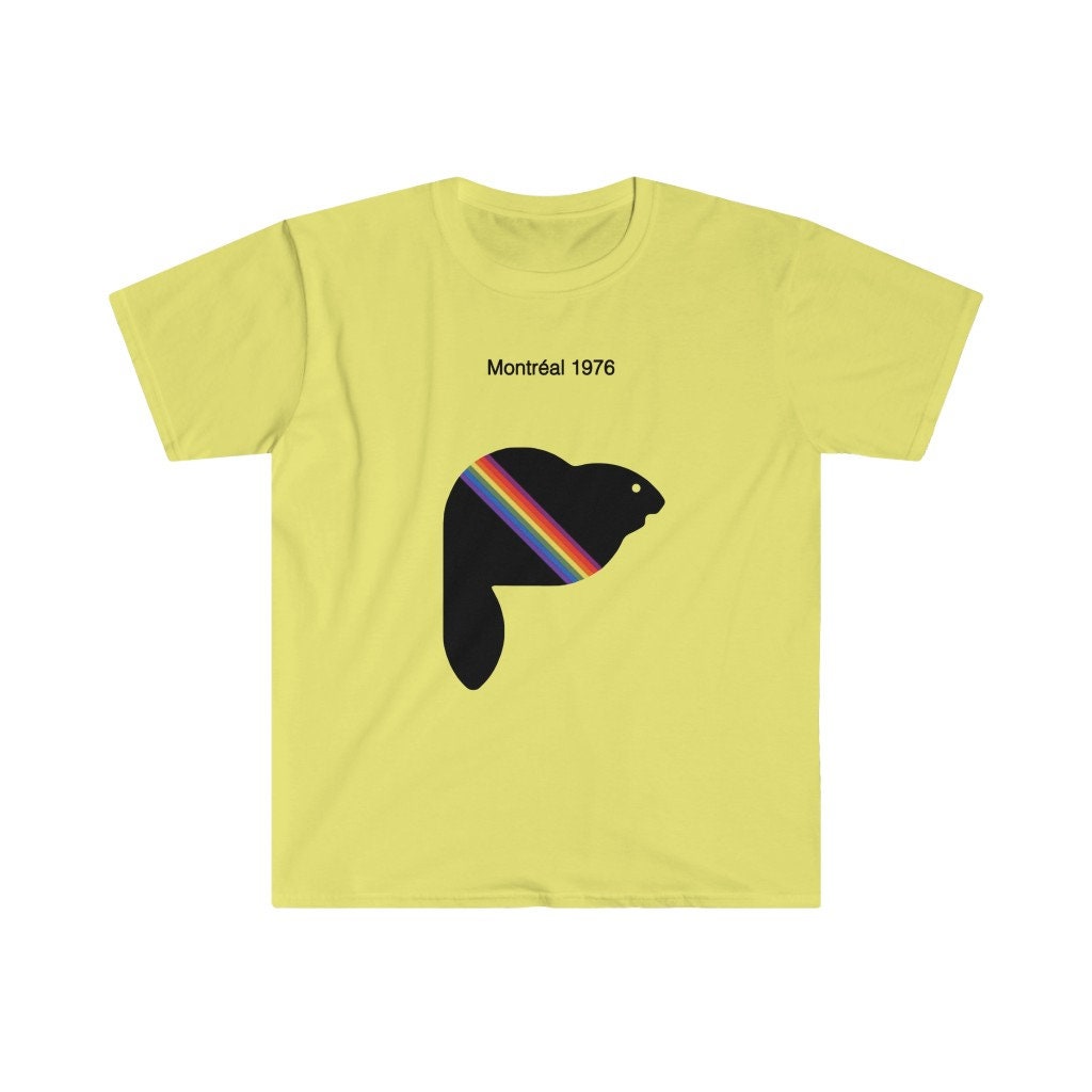 Amik Rainbow Beaver Montreal 76 Unisex Softstyle T-shirt - Etsy