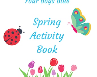 Spring Themed Coloring and Activity Book - Etsy