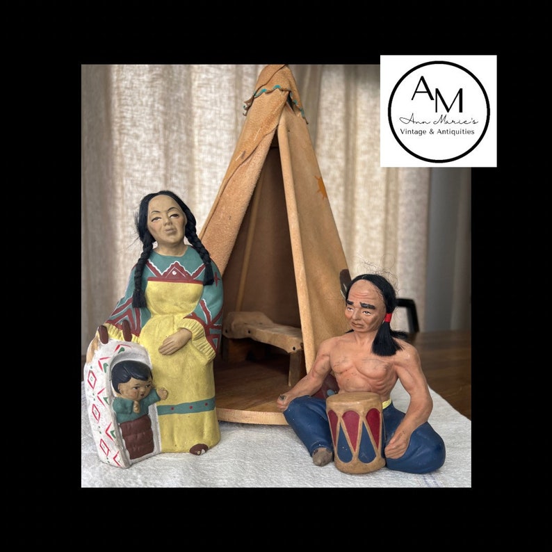 Incredible, Large Hand Painted, Leather, Native American Indian Teepee ...