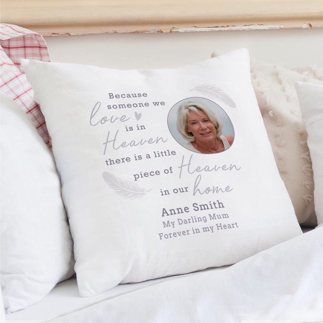 Personalised Memorial Photo Upload Cushion Memorial Keepsake Gift - Etsy