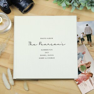 Personalised Any Message Square Photo Album | Personalised Photo Album ...