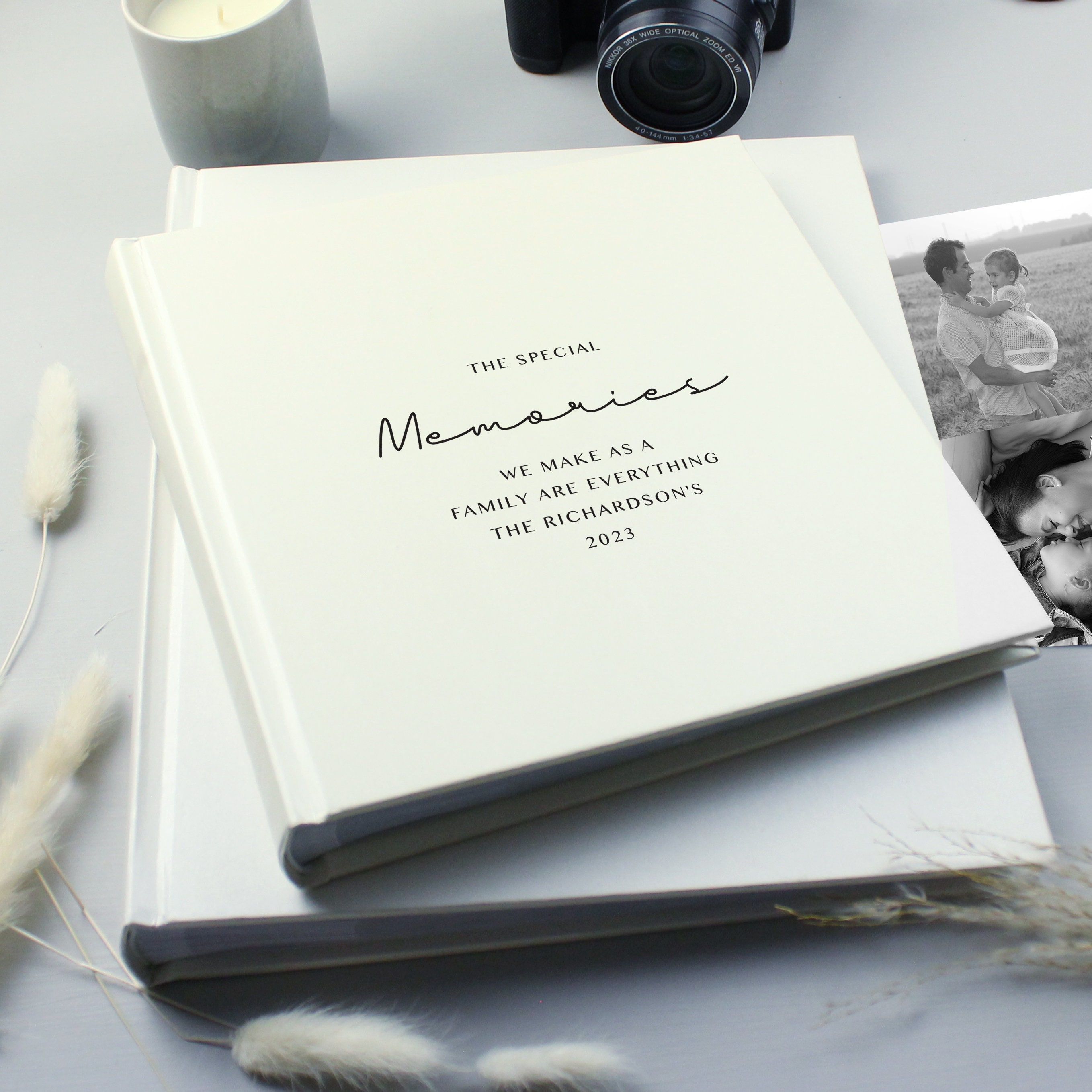 Personalised Any Message Square Photo Album | Personalised Photo Album ...
