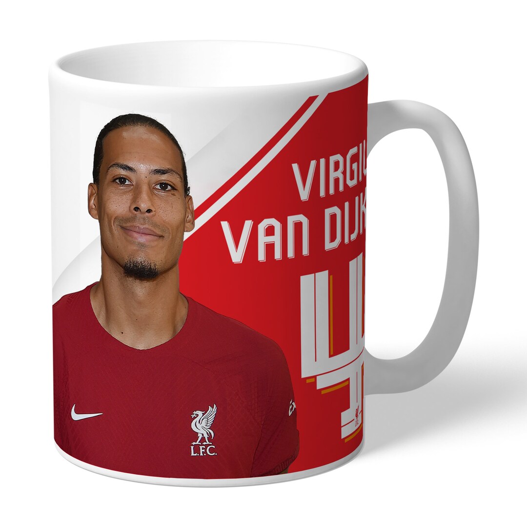 Personalised Liverpool Fc Van Dijk Autograph Mug - Official Licensed ...