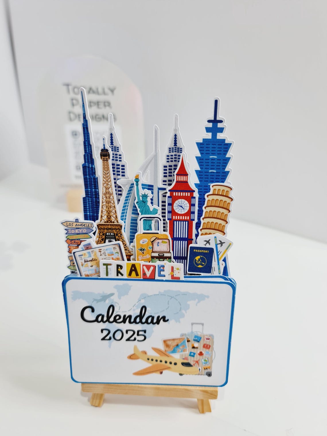 Travel World Tour Calendar | Adventure Desk Calendar | Luggage Mini ...