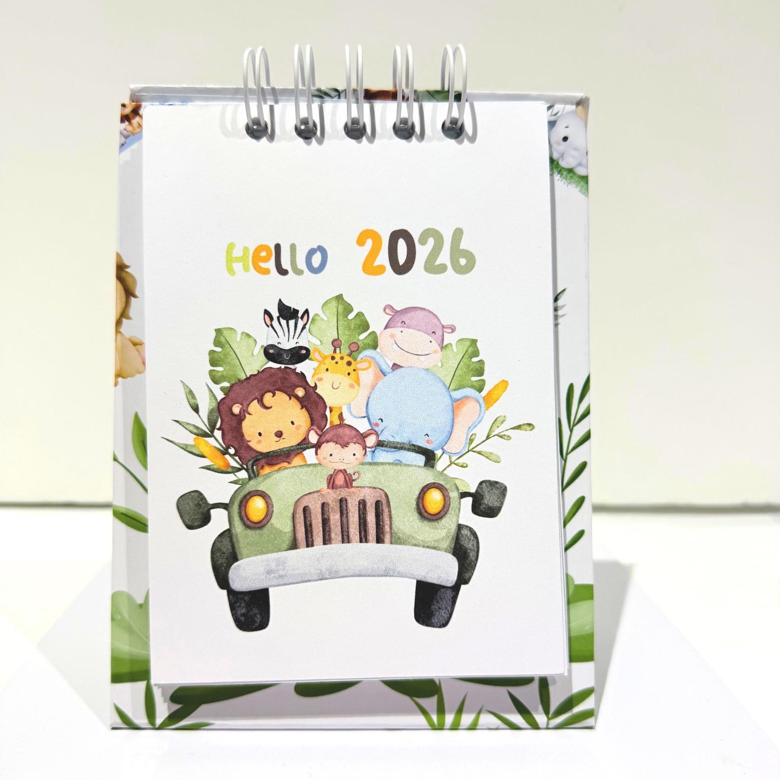 Safari Themed Desk Calendar 2026 Calendar - Etsy