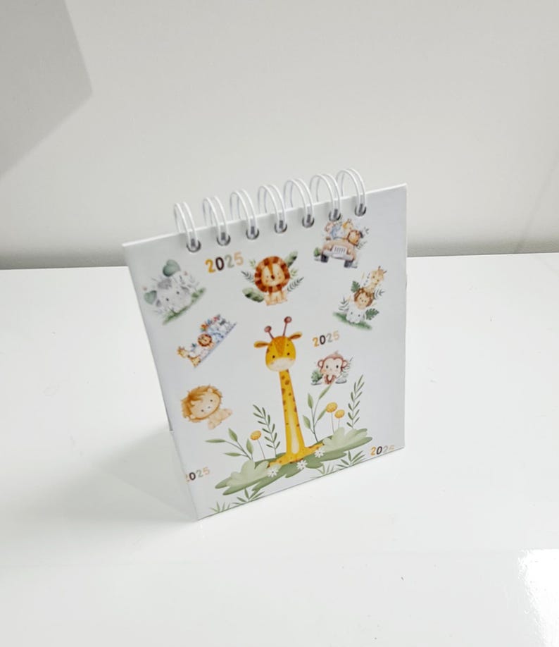 Safari Themed Desk Calendar 2025 Calendar - Etsy