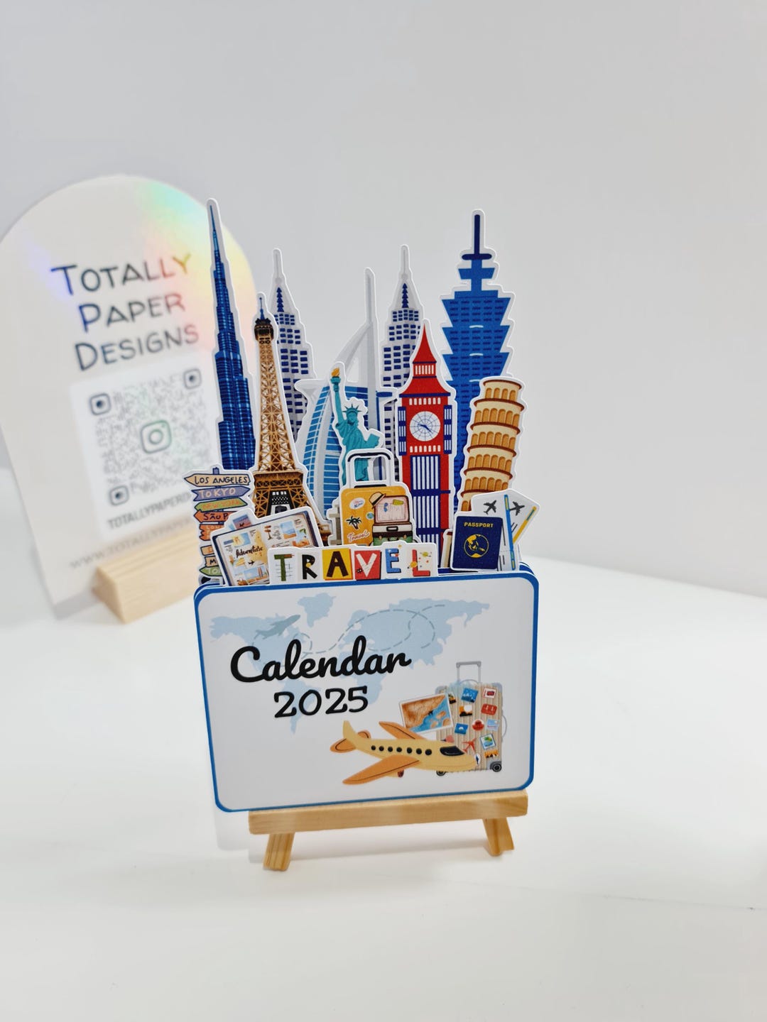 Travel World Tour Calendar | Adventure Desk Calendar | Luggage Mini ...