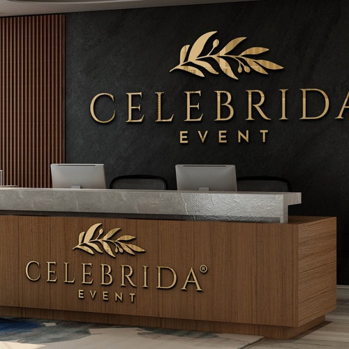 Custom Reception Sign Acrylic Office Sign 3D Business Logo - Etsy