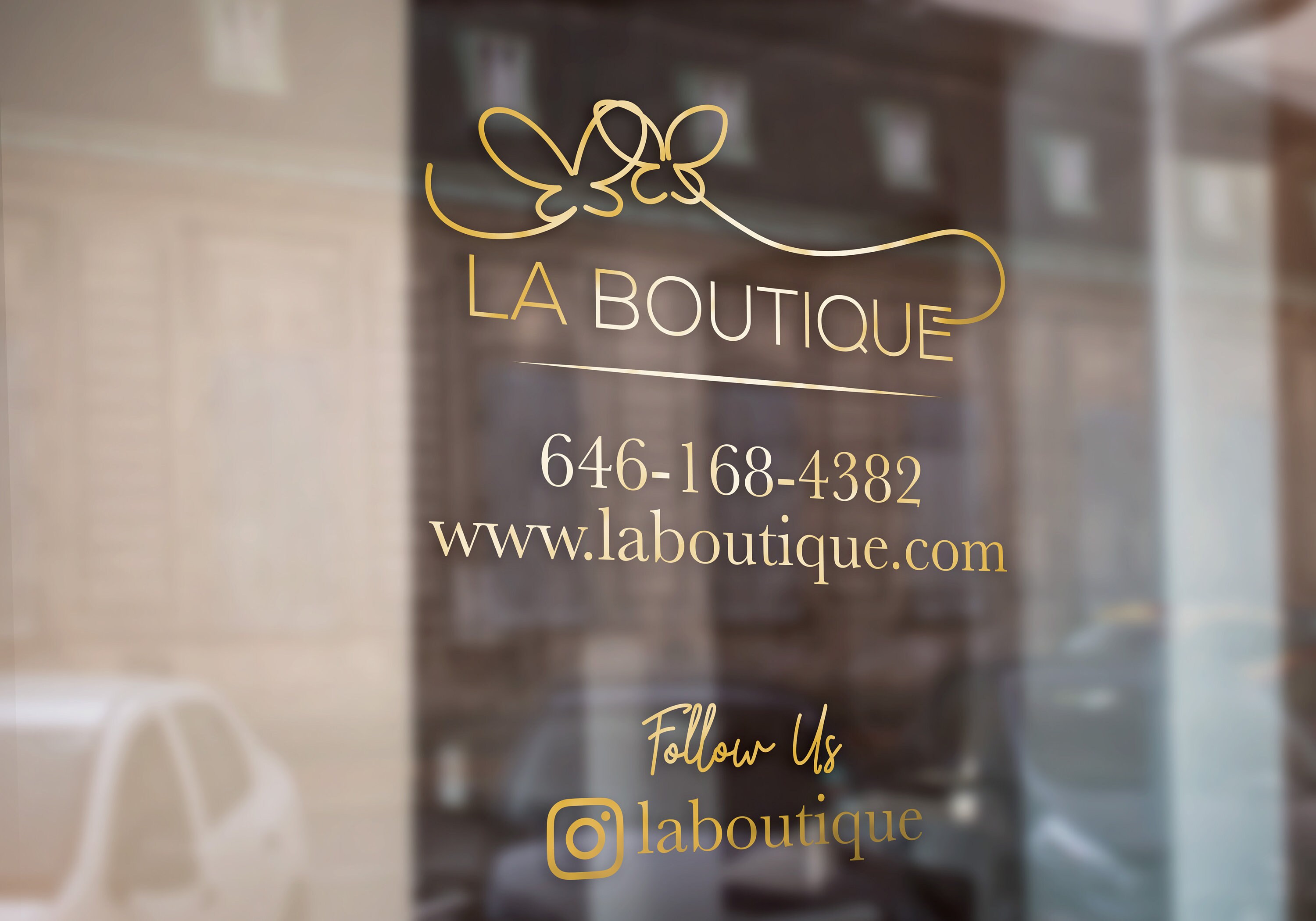 Custom Storefront Logo Vinyl Decal: Shop Window Sticker - Etsy