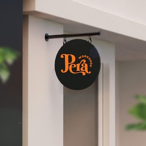 Custom Hanging Shop Sign: Metal Storefront Blade Sign - Etsy