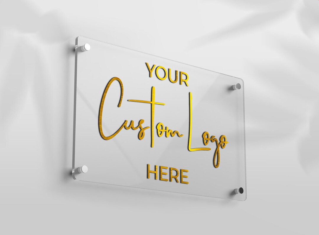 Acrylic Sign, Door Logo Sign, Custom Acrylic Sign, Frosted Acrylic Sign ...