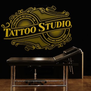 Tattoo Shop Window Sticker, Tattoo Studio Wall Decal, Tattoo Wall Vinyl ...
