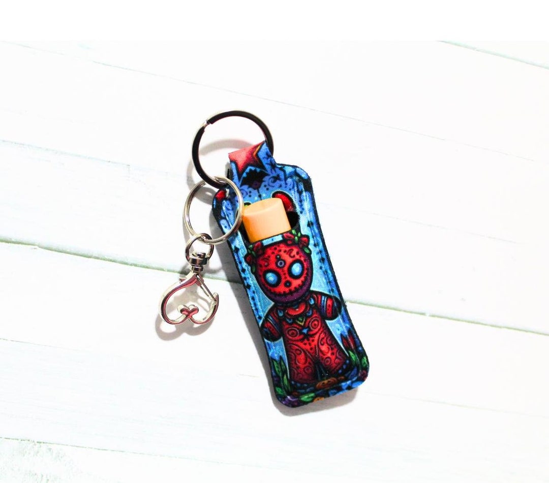 Little Devil Voodoo Doll Keychain Lip Balm Holder, Lip Gloss , Keychain ...