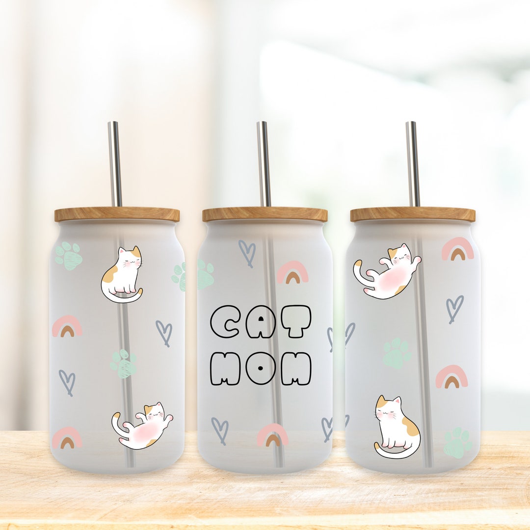 Paw Print 16oz Cat Libby Wrap, PNG, Libby Cat Wrap PNG, Can Wrap ...