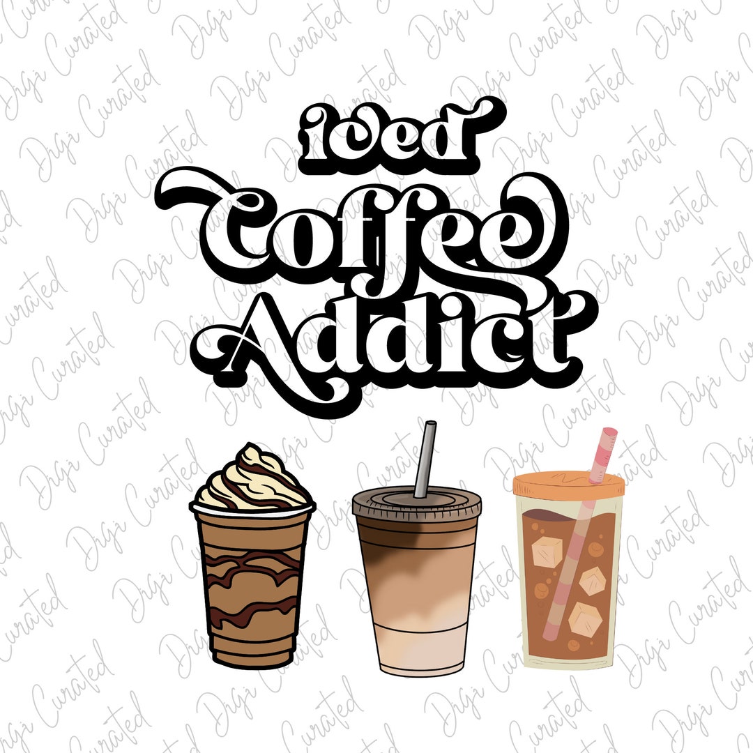 Iced Coffee Design, PNG, Transparent Background, Commercial Use, Coffee ...