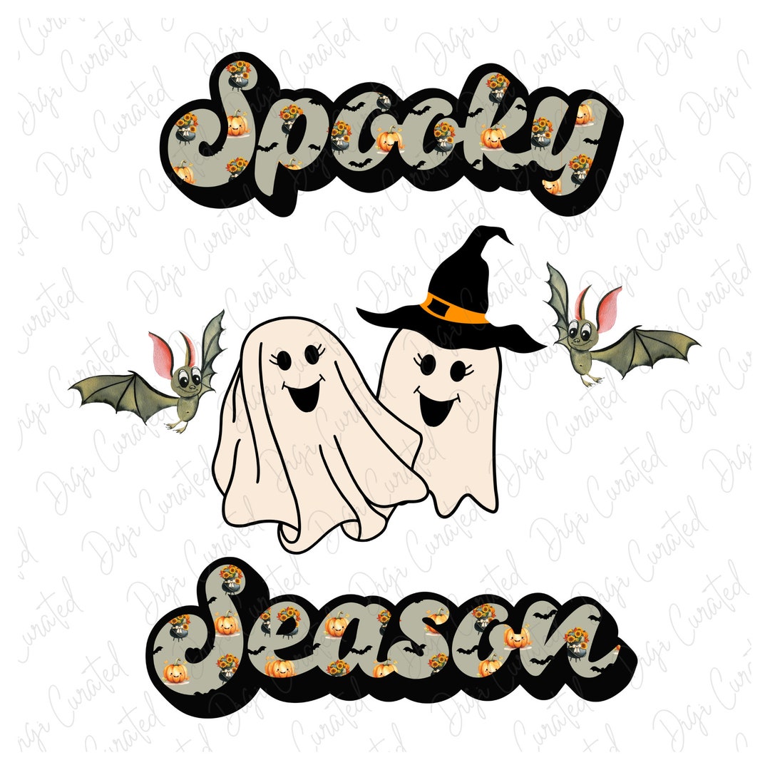Spooky Season, Instant Download, Halloween Clip Art, Halloween ...