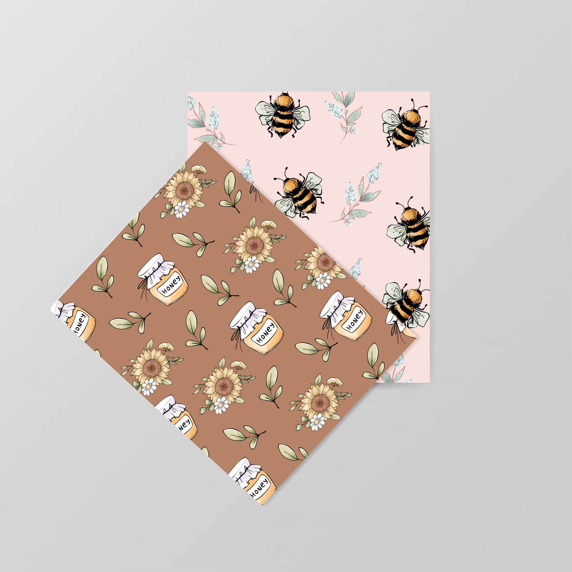 Bumblebee Digital Paper Pack, Daisy Clip Art, Sunflowers, Summer ...