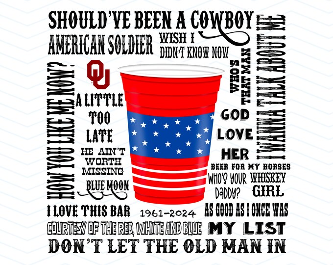 Toby Keith Png File Only Black Letters - Etsy