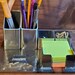 Desk Organizer : Post-it Note Holder Pen Storage - Etsy