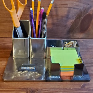 Desk Organizer : Post-it Note Holder Pen Storage - Etsy