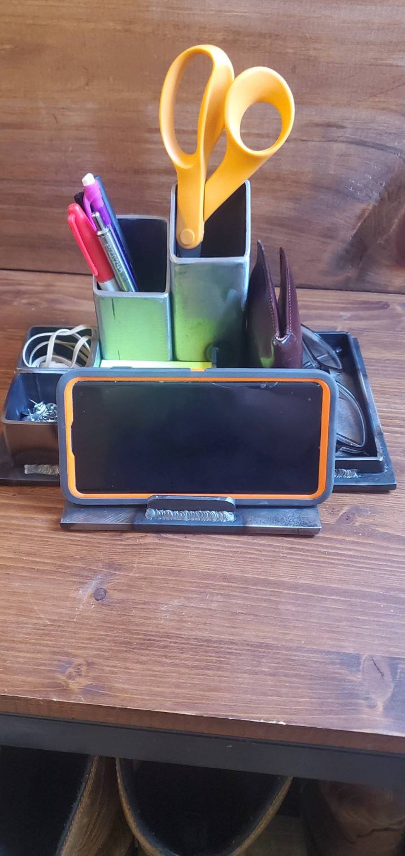 Custom Desk Organizer: Steel Handmade Welded - Etsy