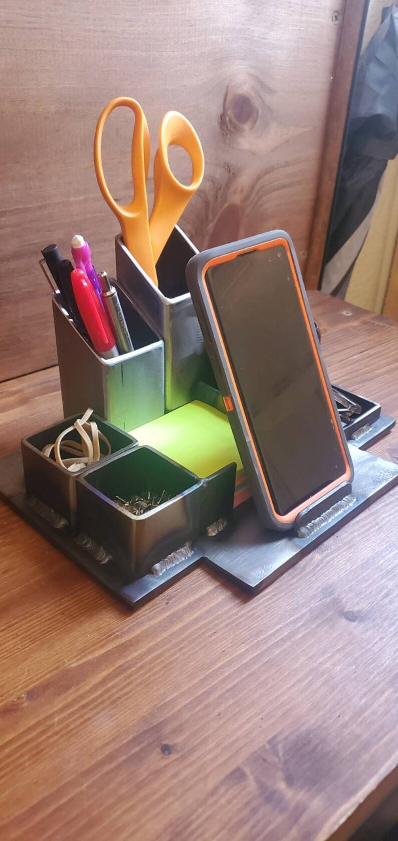 Custom Desk Organizer: Steel Handmade Welded - Etsy